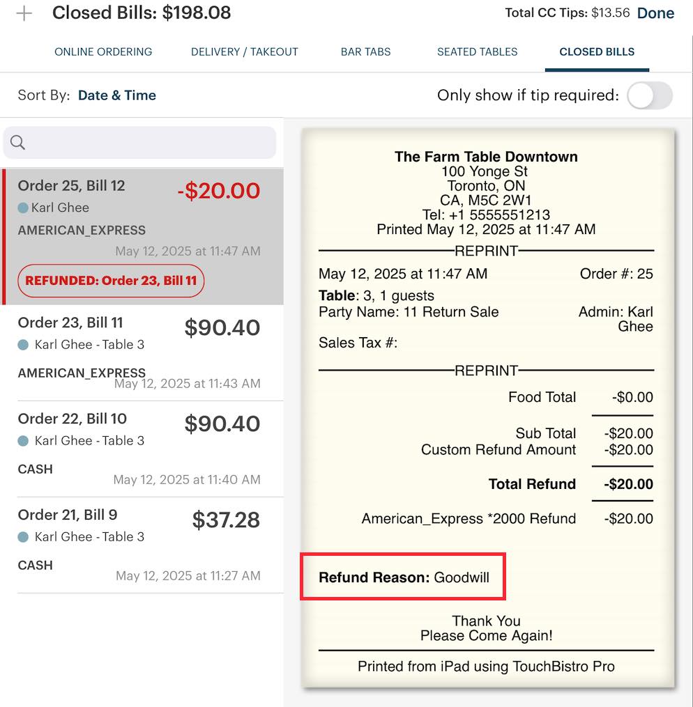 How Do I Process an Integrated Refund for a Bill After My Batch Has Closed?