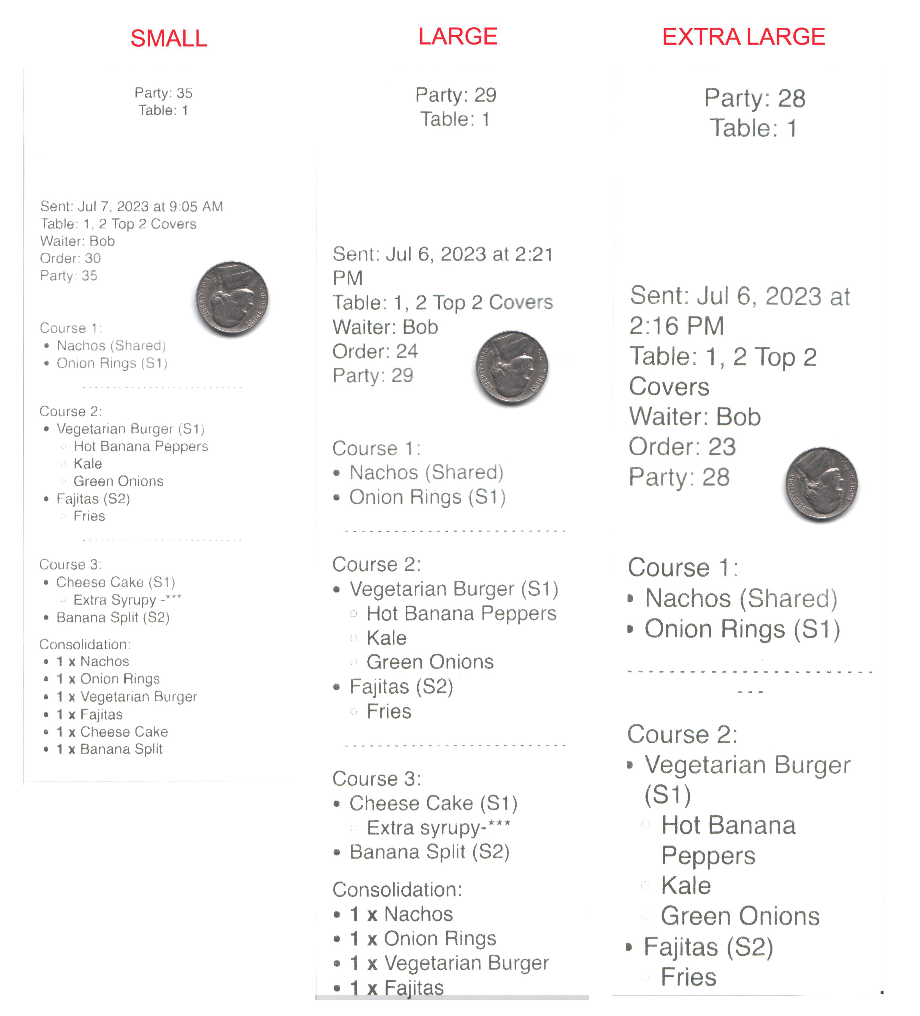 What Do Kitchen Tickets and Receipts Look Like When Printed?