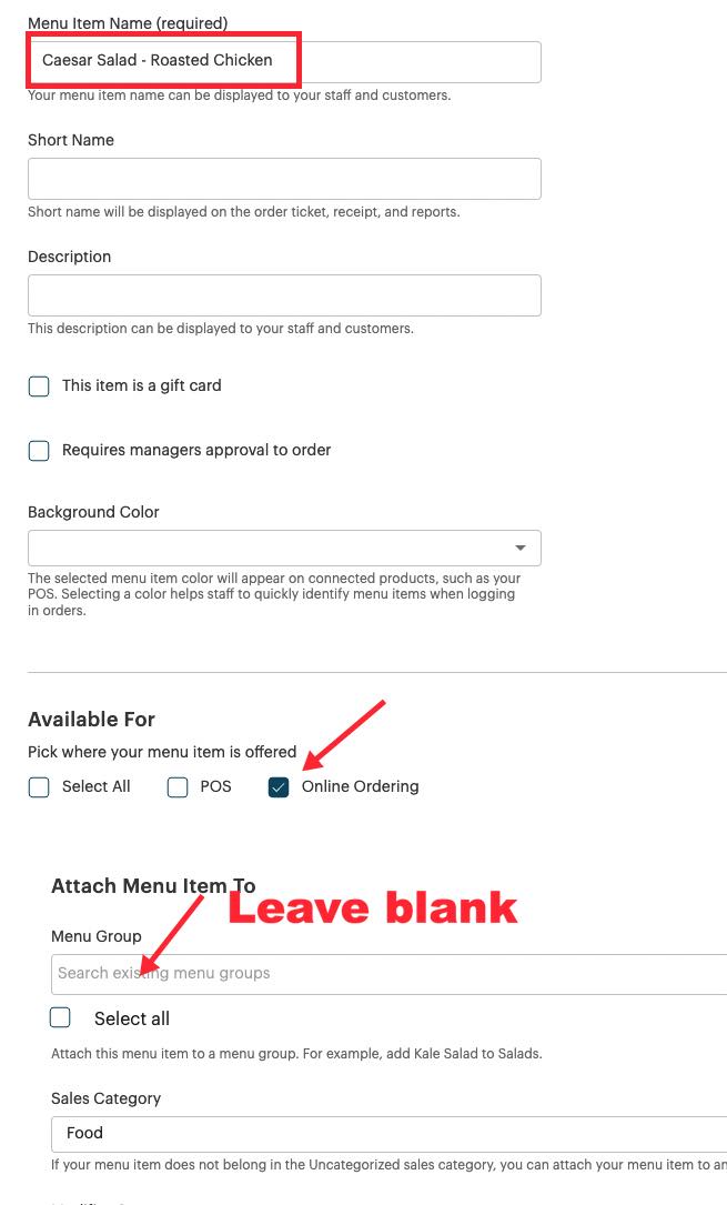 How to Set Up Your Menu for Online Ordering Using Menu Management on Cloud