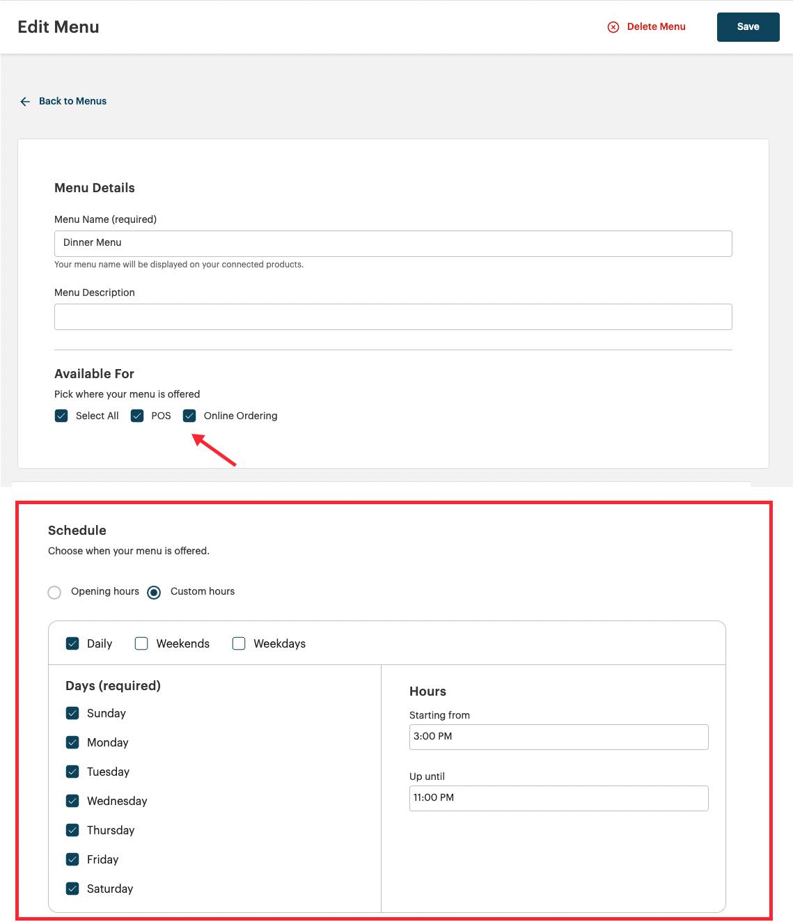 How to Set Up Your Menu for Online Ordering Using Menu Management on Cloud