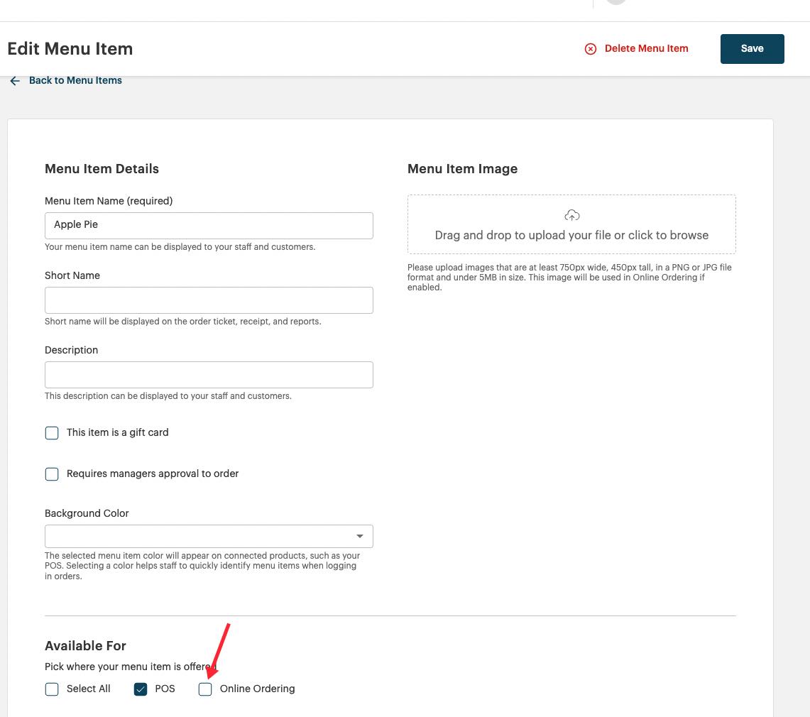 How to Set Up Your Menu for Online Ordering Using Menu Management on Cloud