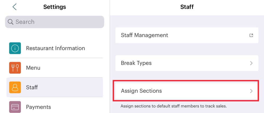 How Do I Assign Staff to Sections?