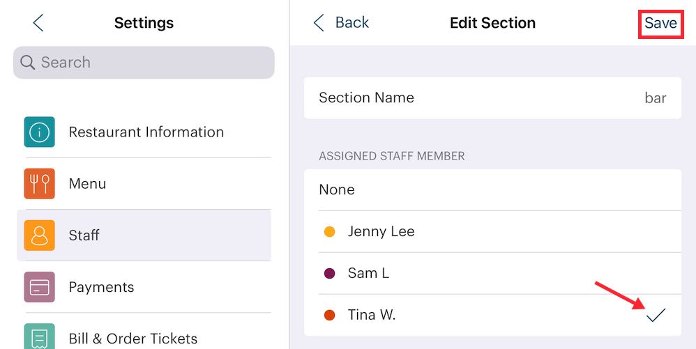 How Do I Assign Staff to Sections?