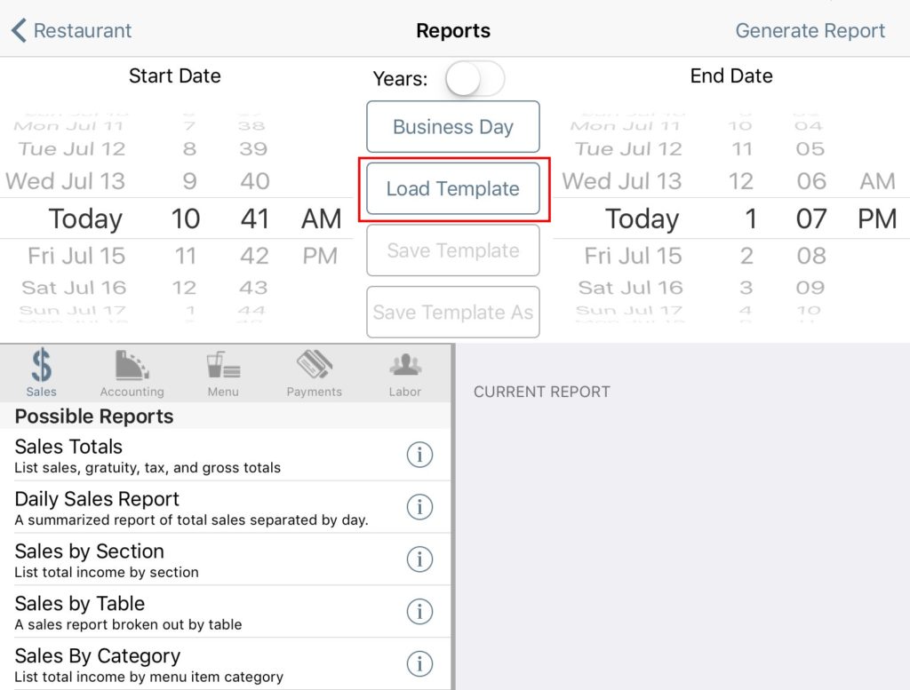 How to Reprint an End of Day Report