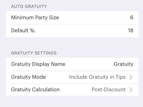 How to Set Up Gratuities