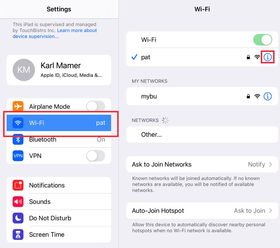 How to Set Your iPad Permissions for Use with TouchBistro POS