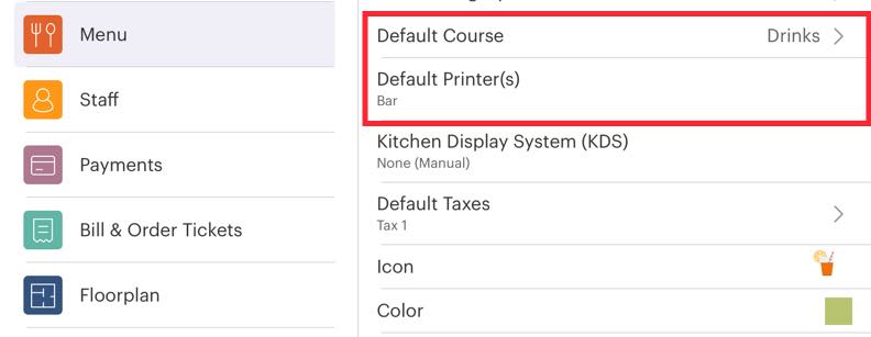 How Do I Customize Printing for My Bar and Bartenders?