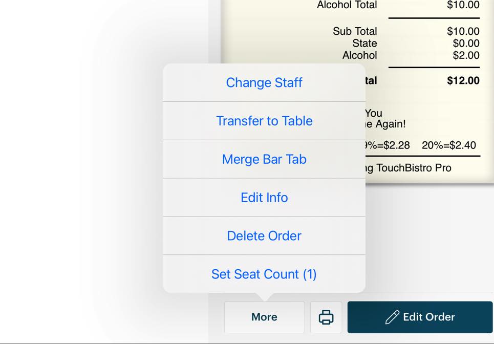 How Do I Take Bar Tab Orders?