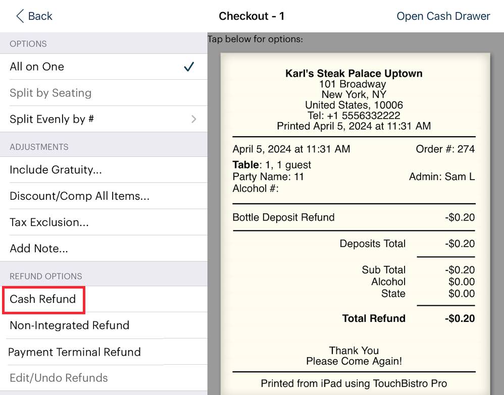 How To Create a Bottle or Can Deposit Using Menu Management