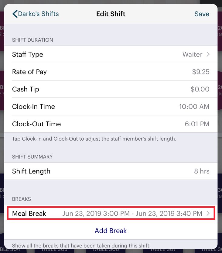 How to Set Up Staff Breaks