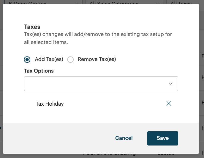 How to Temporarily Suspend a Tax Rate During a Tax Holiday (Cloud-based ...