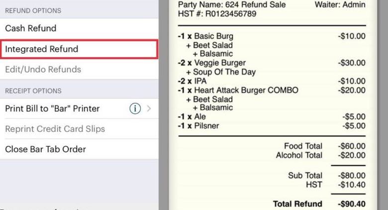 How Do I Process an Integrated Refund before I Submit My Batch?