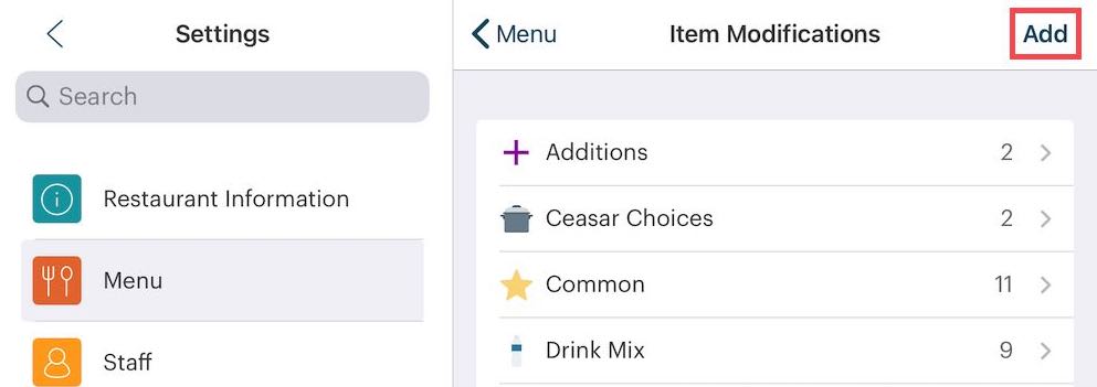 How Do I Set Up Item Modifiers in the POS-based Platform?