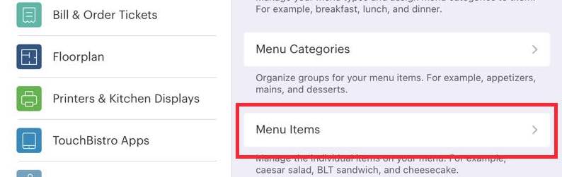 How to Set Up Menu Items in TouchBistro POS