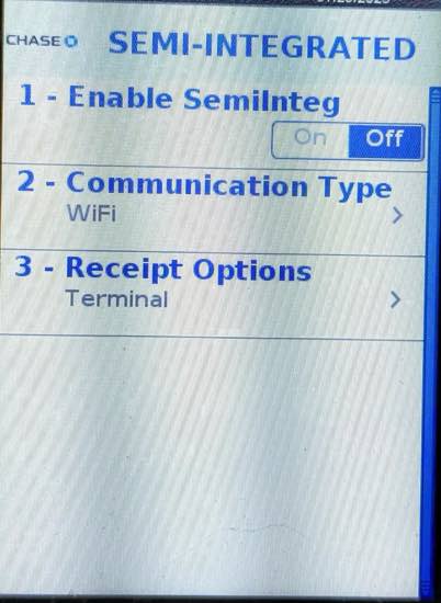 How to Set Up a Chase Move/5000 in Semi-Integrated Mode