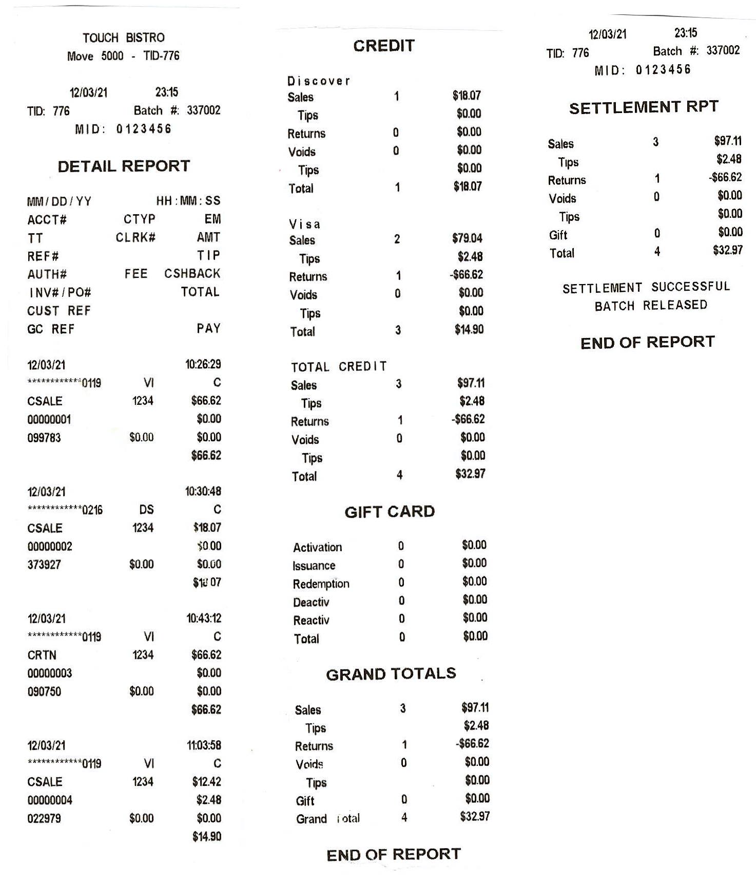 What Do Kitchen Tickets and Receipts Look Like When Printed?