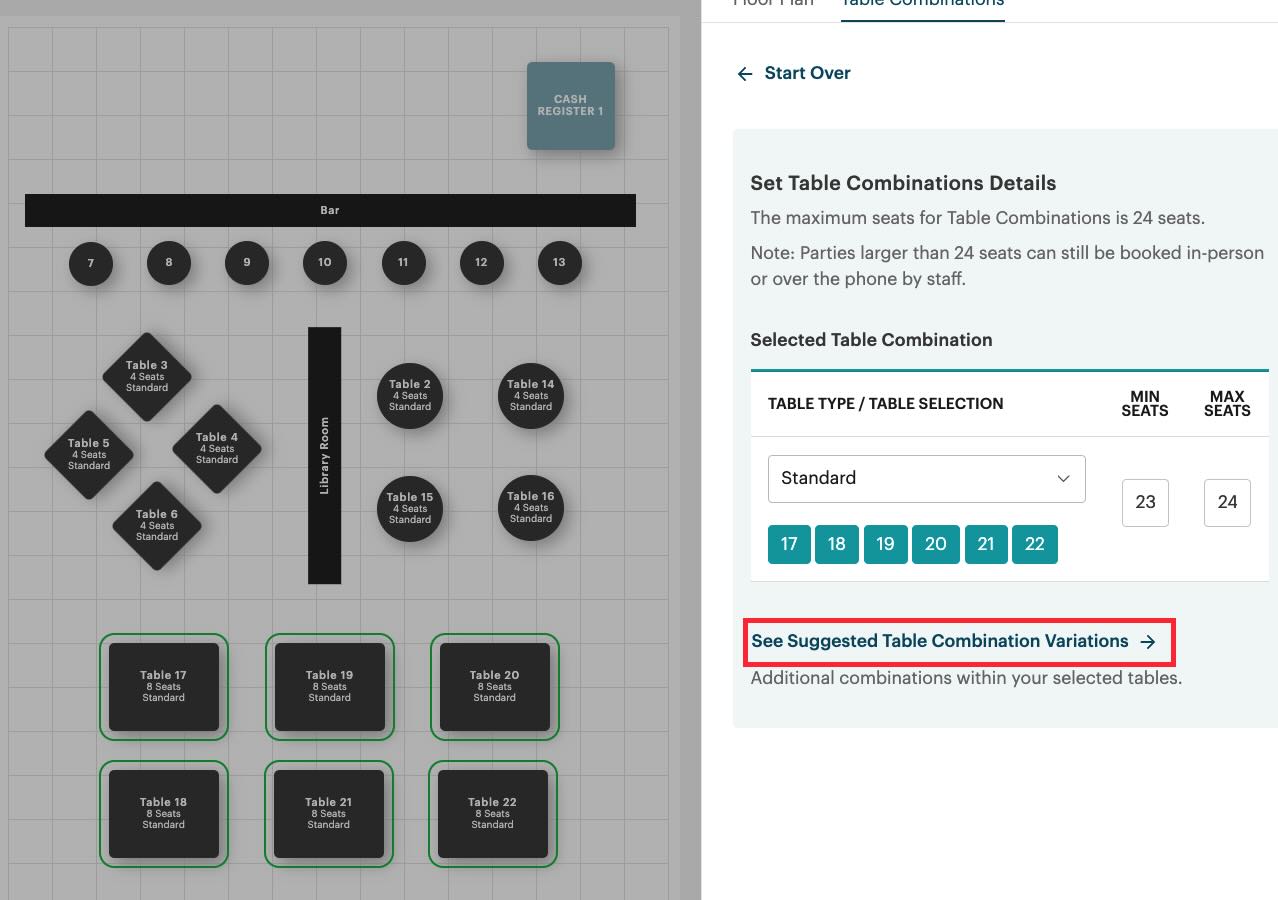 Setting Up Reservations On Cloud - Floor Plan