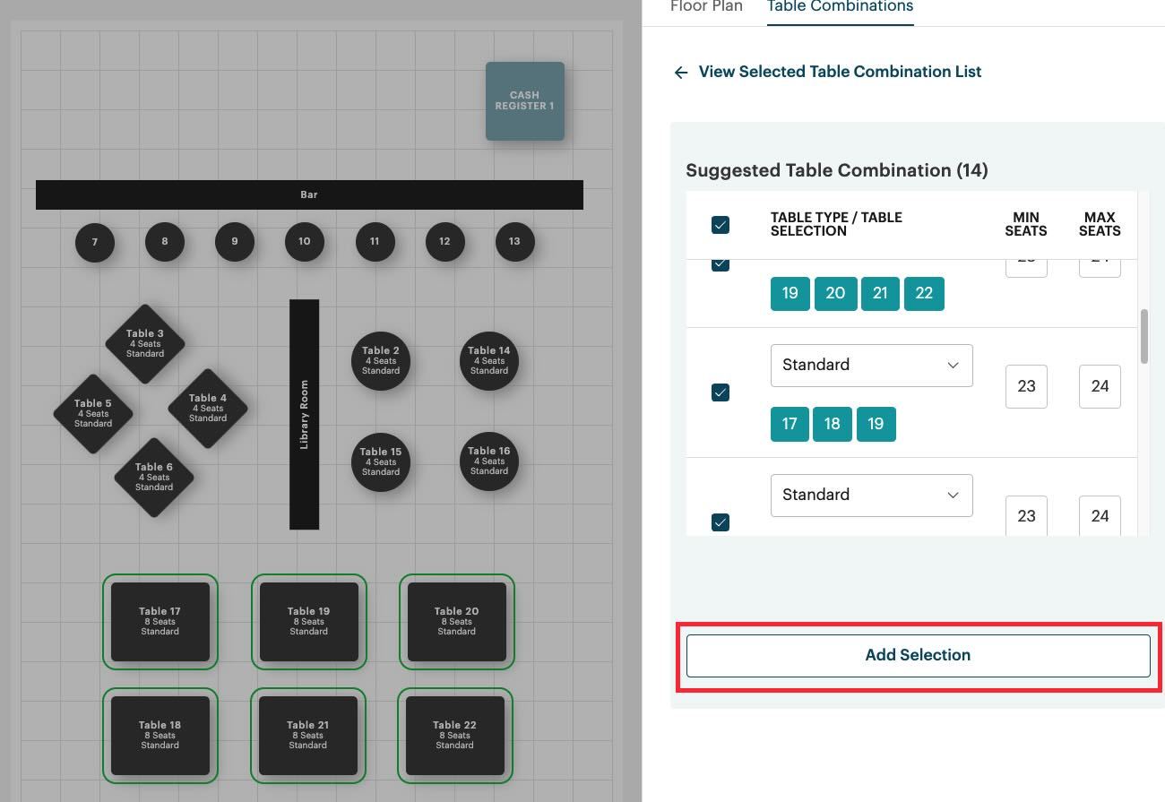 Setting Up Reservations On Cloud - Floor Plan