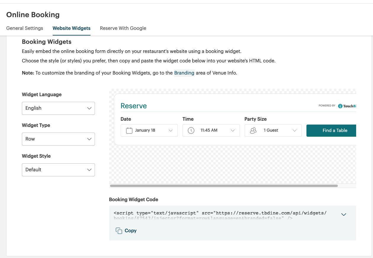 Setting Up Reservations On Cloud - Online Booking