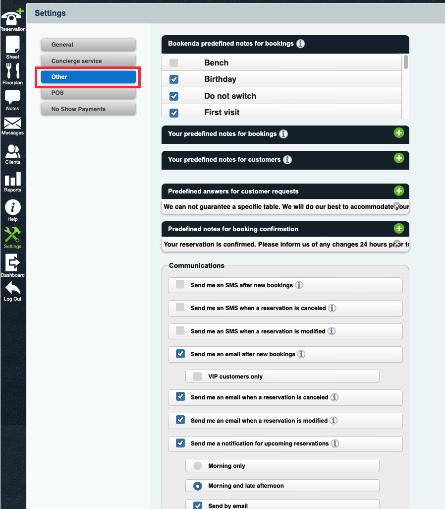 Setting Up Reservations On Cloud - Set Up on the Web App