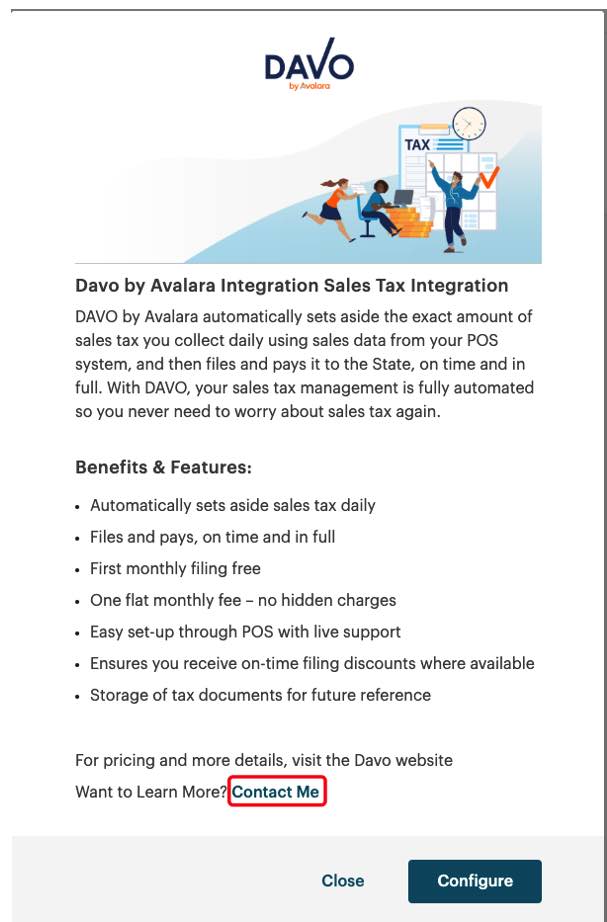 Integrating with DAVO by Avalara