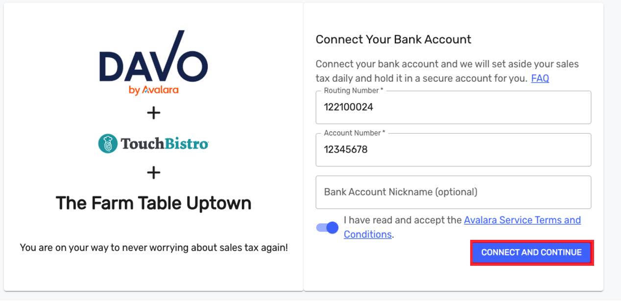 Integrating with DAVO by Avalara