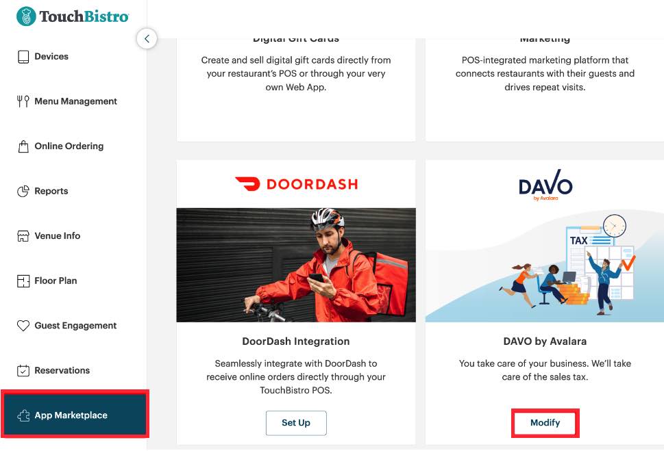 Integrating with DAVO by Avalara