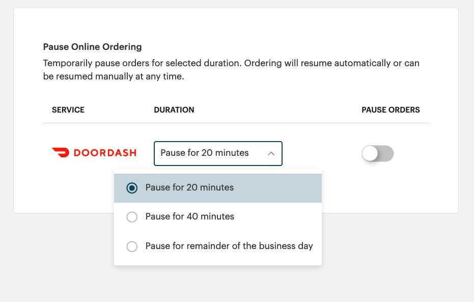 DoorDash Online Ordering – Understanding the Server Experience