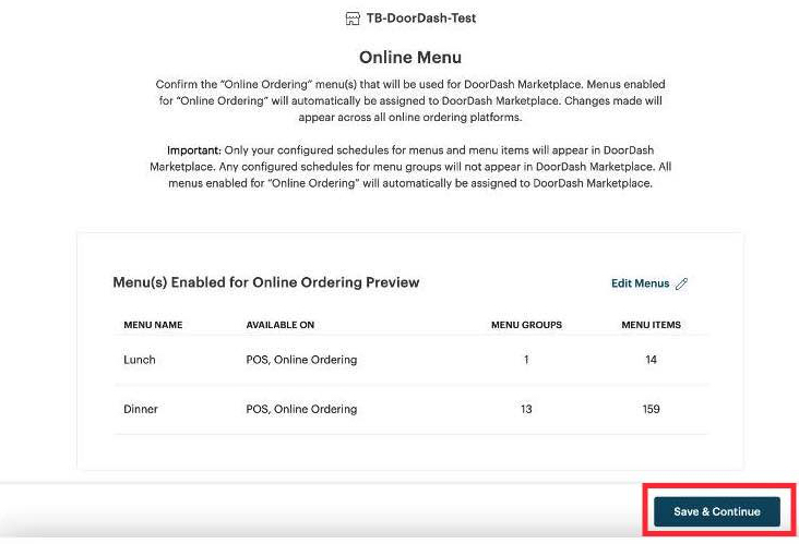 Integrating with DoorDash