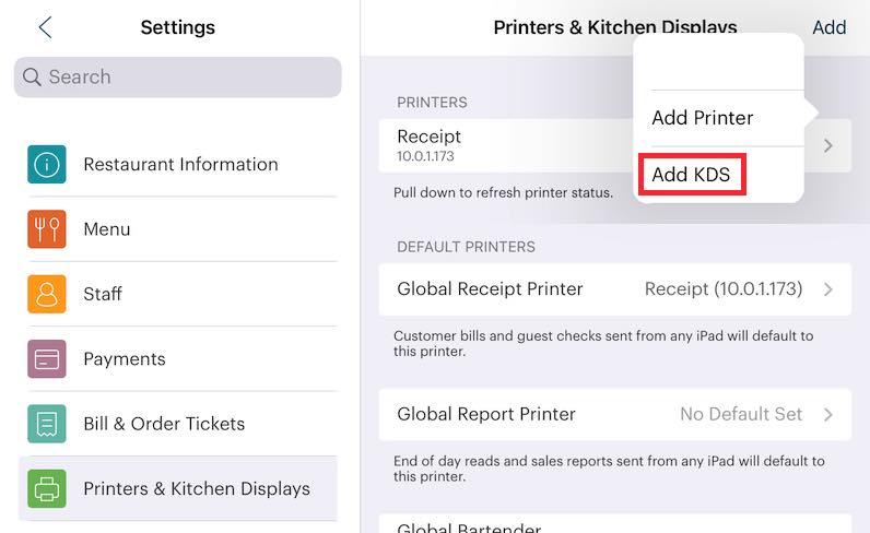 Setting Up TouchBistro KDS Powered by Fresh