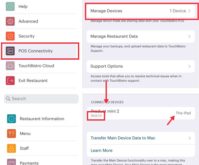 Step 2: How to Set up the Chase Move/5000 in TouchBistro