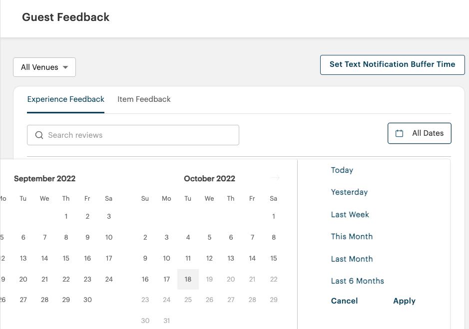 Managing Diner Feedback