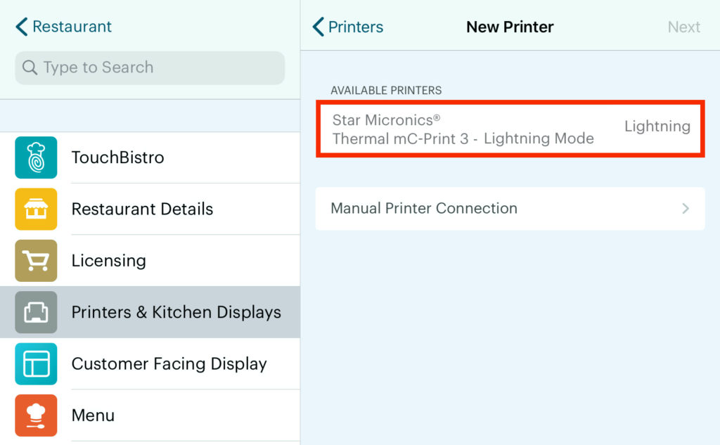 How Do I Set Up My Star mC-Print3 for Lightning Mode?