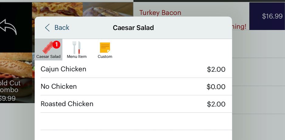 How To Use Menu Modifiers