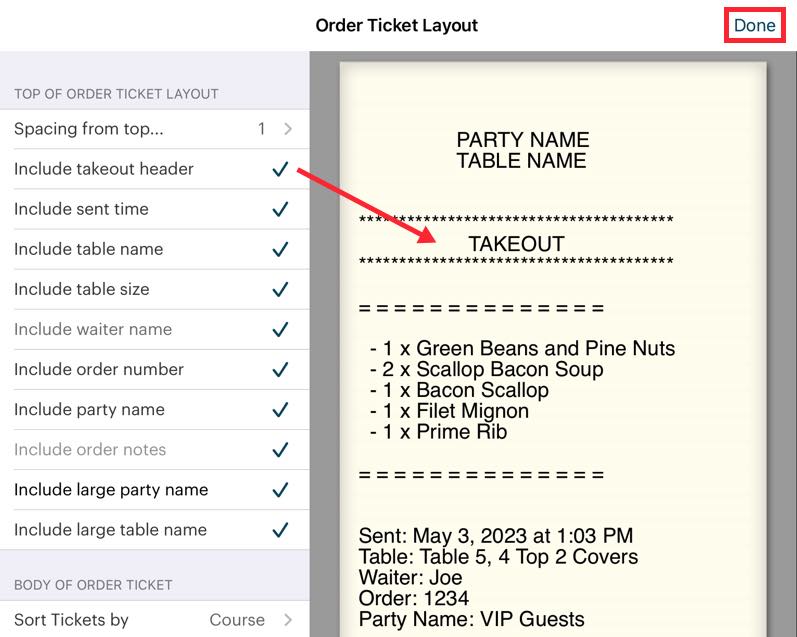 How to Set Up Takeout Types