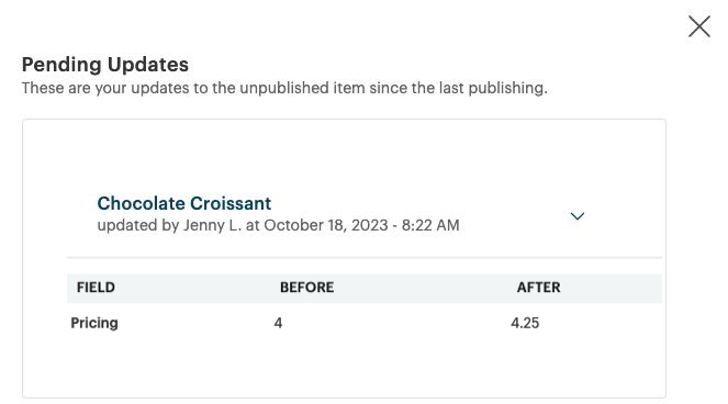 Menu Management: Syncing with TouchBistro POS