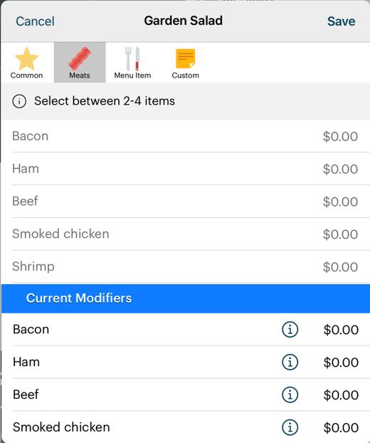 How to Use Modifier Groups in Cloud Menu