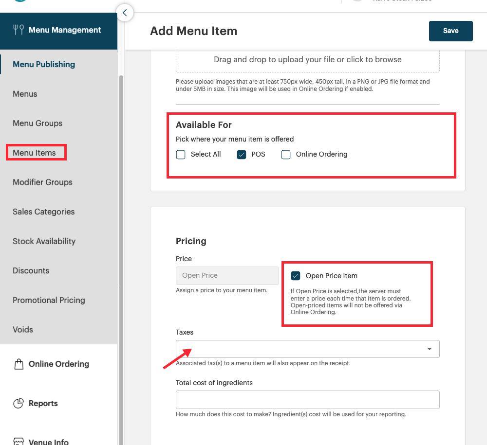 How to Add Gift Cards to Your Menu via Menu Management