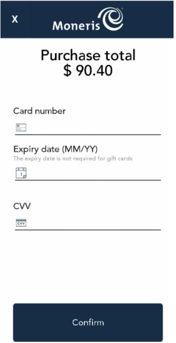 Moneris Go: Taking a Payment