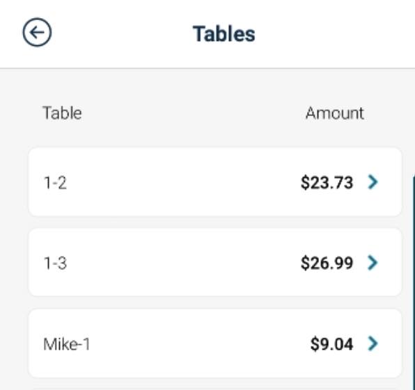 Moneris Go Pay At Table: Taking a Payment