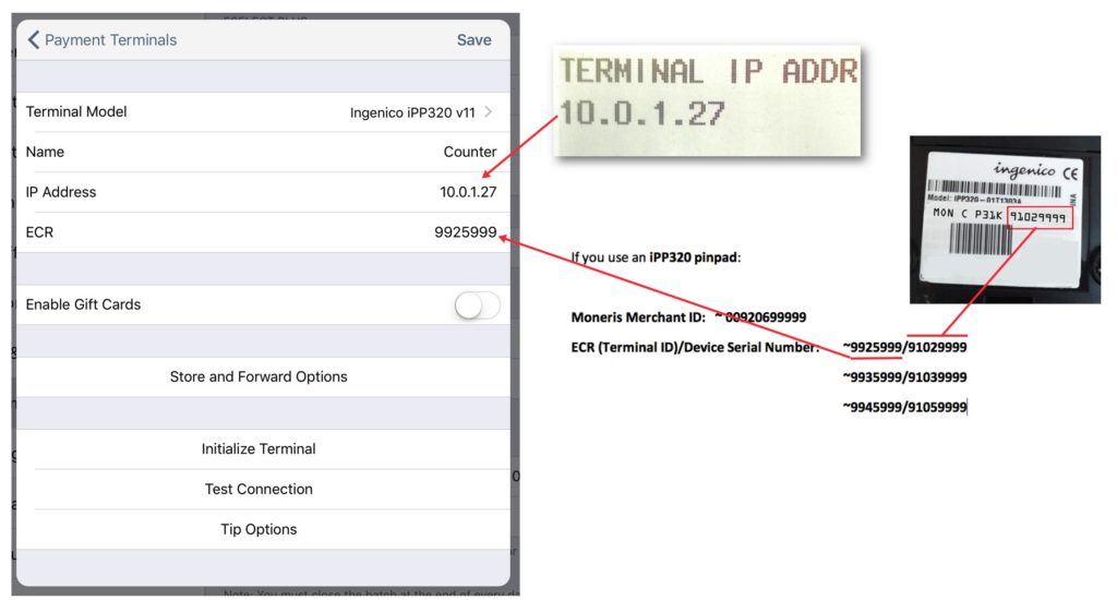 How to Set Up a Moneris PINpad (iPP320)