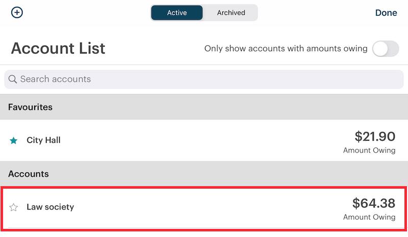 Moving an Account Payment to Another Account