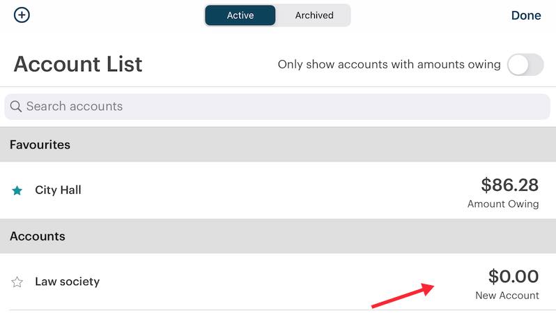 Moving an Account Payment to Another Account