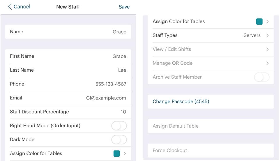 How Do I Add and Edit Staff Member Accounts in the POS-based platform?