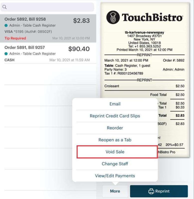 How Do Perform Voids Using My P400/V400M Terminal?