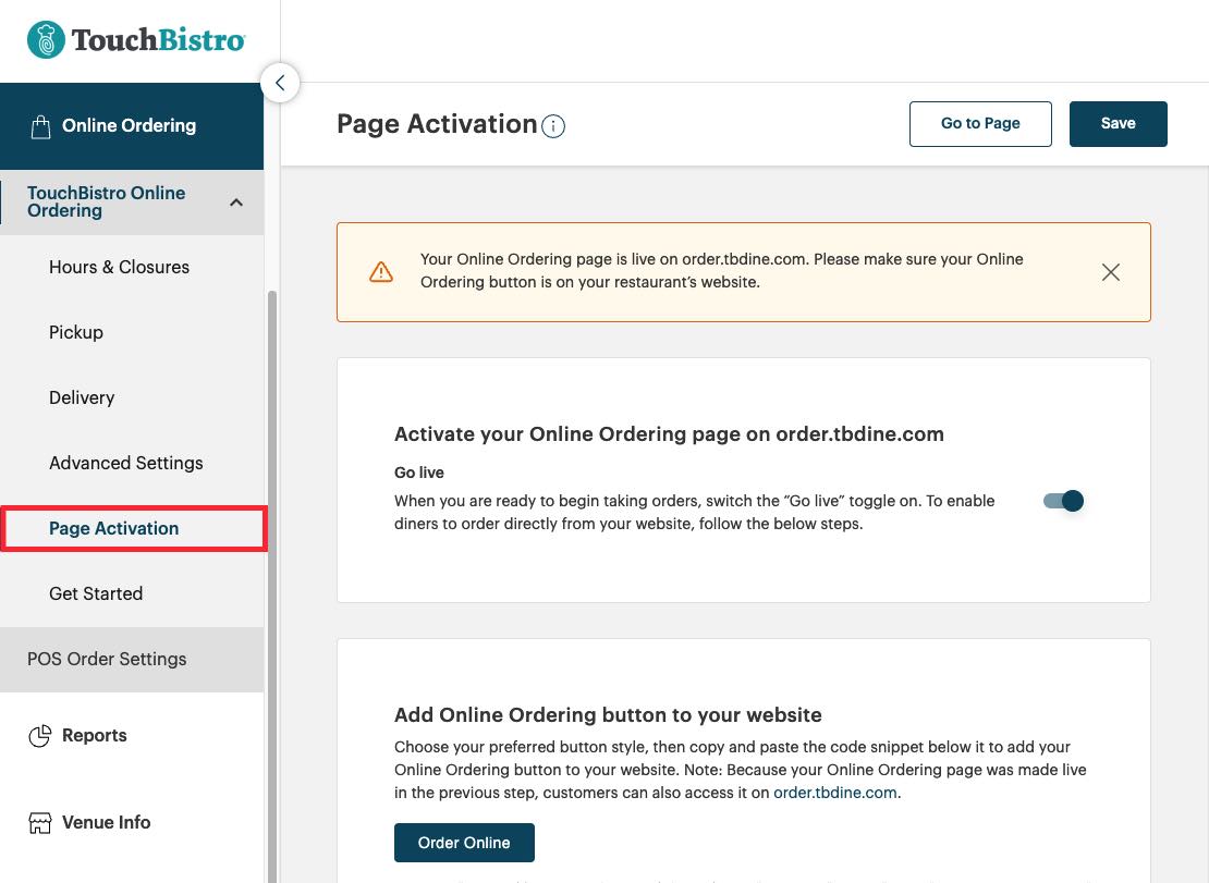 Step 1: How to Set Up Your Online Ordering Page