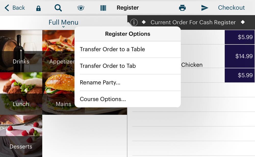 Understand How to Use Your Cash Register Screen's Various Options