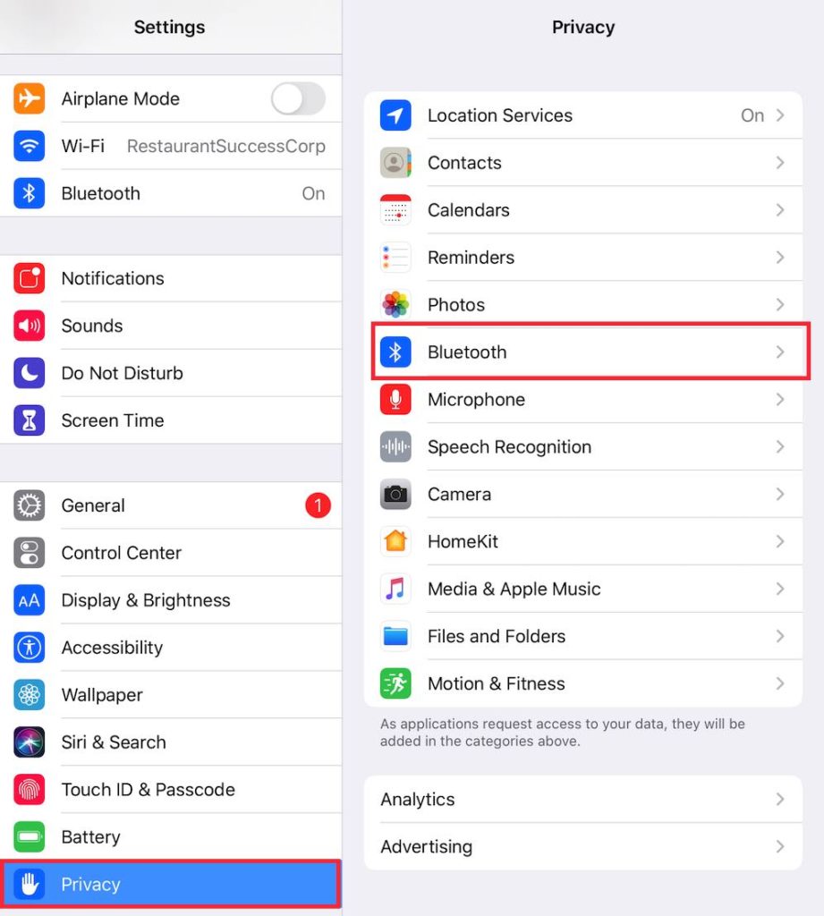 How to Set Your iPad Permissions for Use with TouchBistro POS