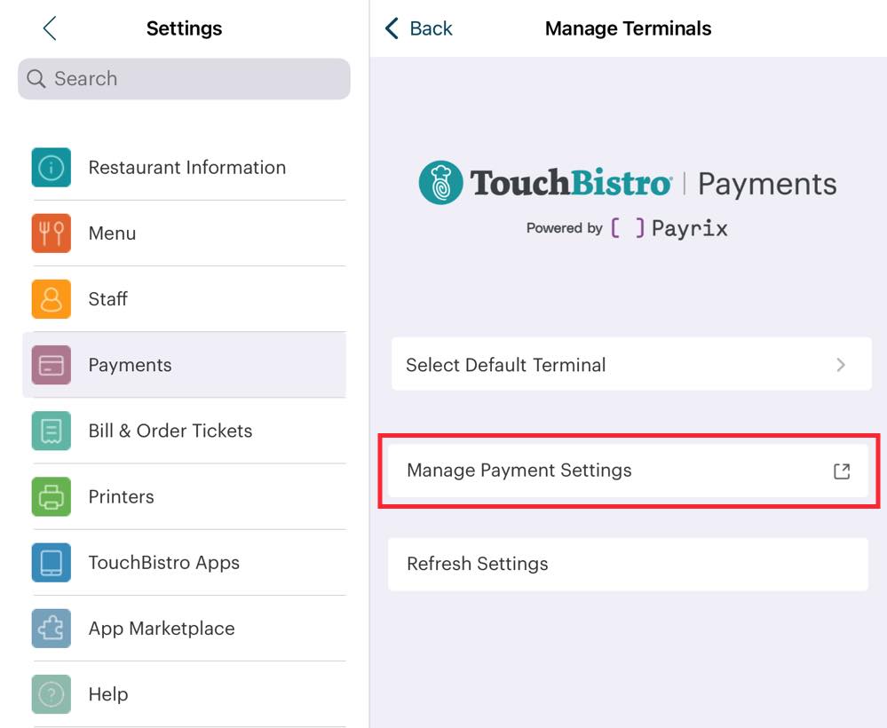 Setting Up Your PAX Terminal for TouchBistro Payments
