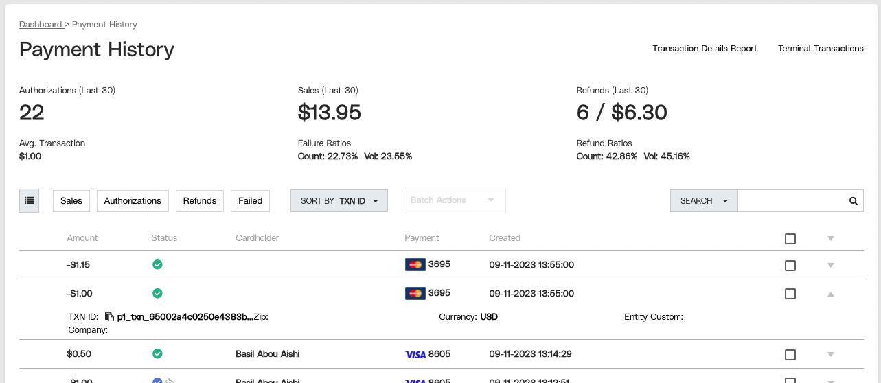 Using Your TouchBistro Payrix Portal
